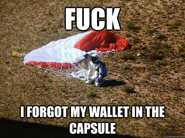 Felix after his jump : r/funny